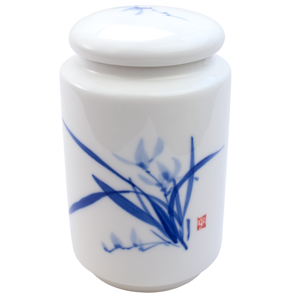 Classic Orchid | Hand-Painted Porcelain Canister